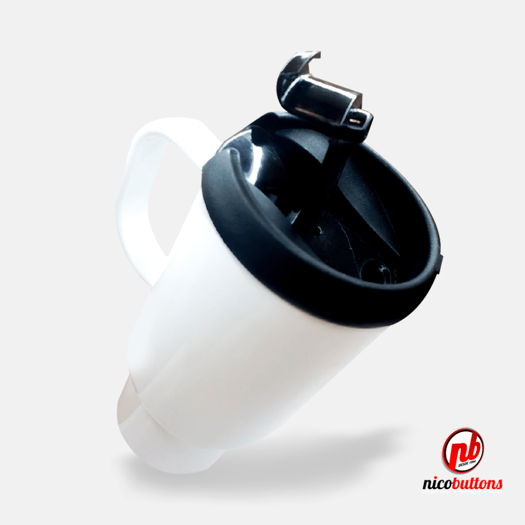 JARRO TERMICO PLASTICO SUBLIMABLE C/NUEVA TAPA - Nicobuttons
