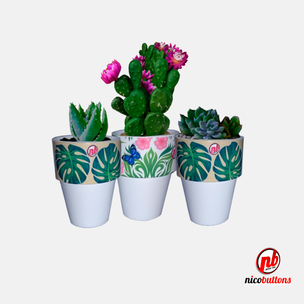 CHOPP PLASTICO SUBLIMABLE DE Ø 8 CM - Nicobuttons