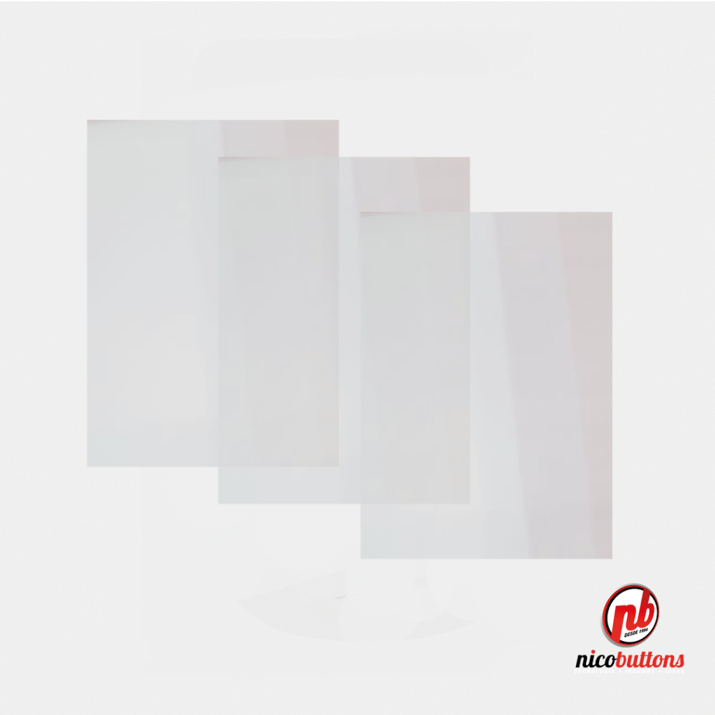 HOJA PET INKJET A4 EMBOSSING 6" C/POUCH - Nicobuttons