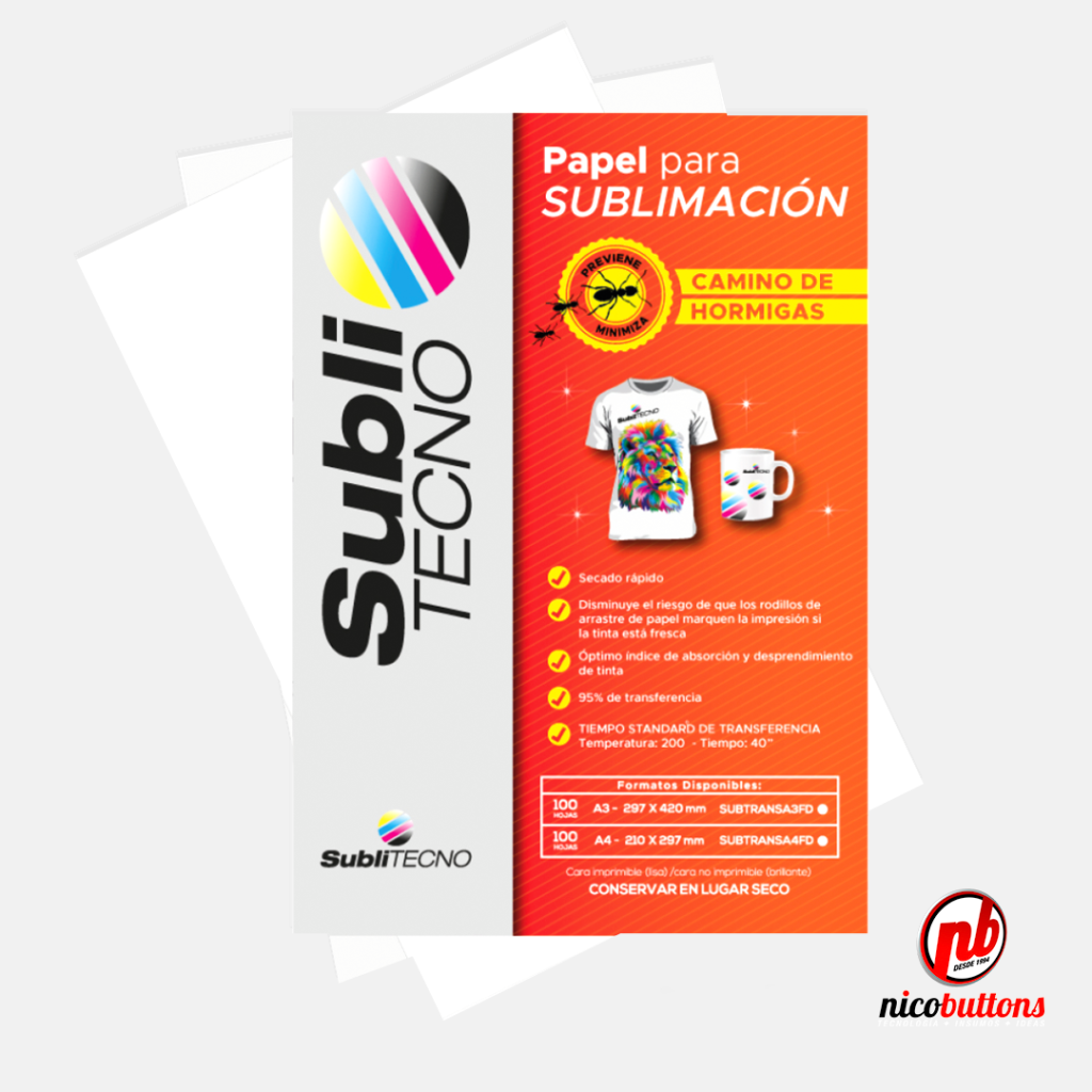 COMBO TINTA EPSON X 4 COLORES CMYK SUBLIMACIÓN + 2 RESMAS PAP. SUBLI A4 ...
