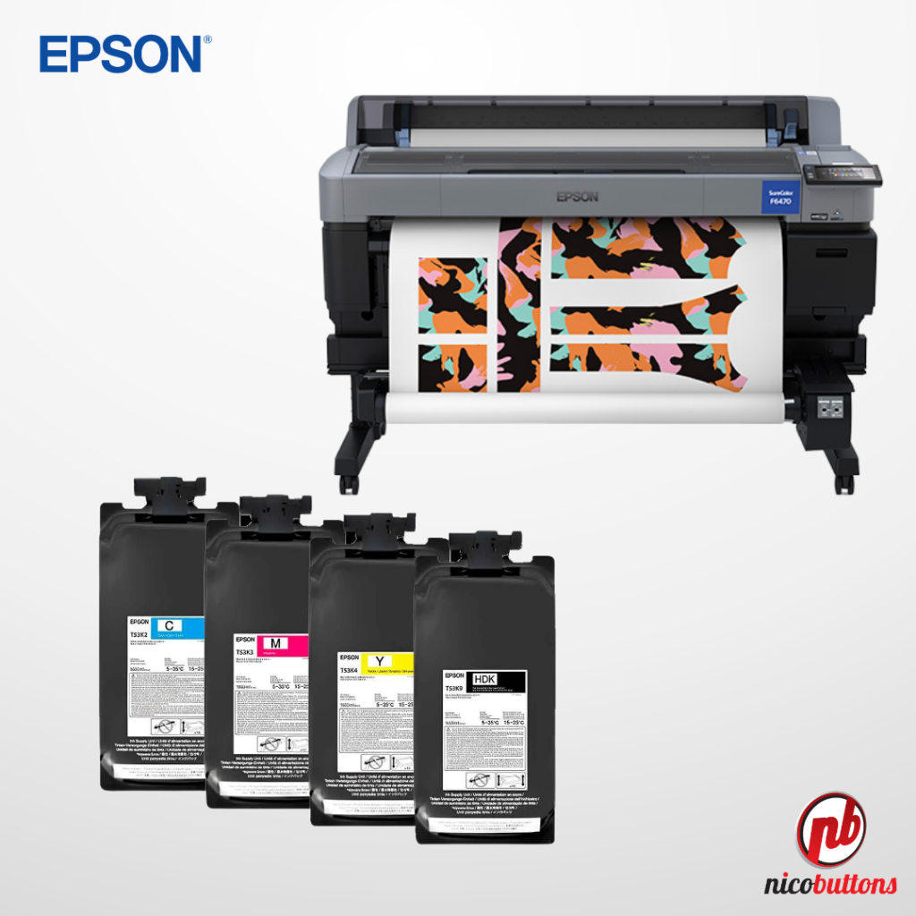 TINTA EPSON ULTRACHROME DS CYAN 1.6 LTR PARA F6470/H - Nicobuttons